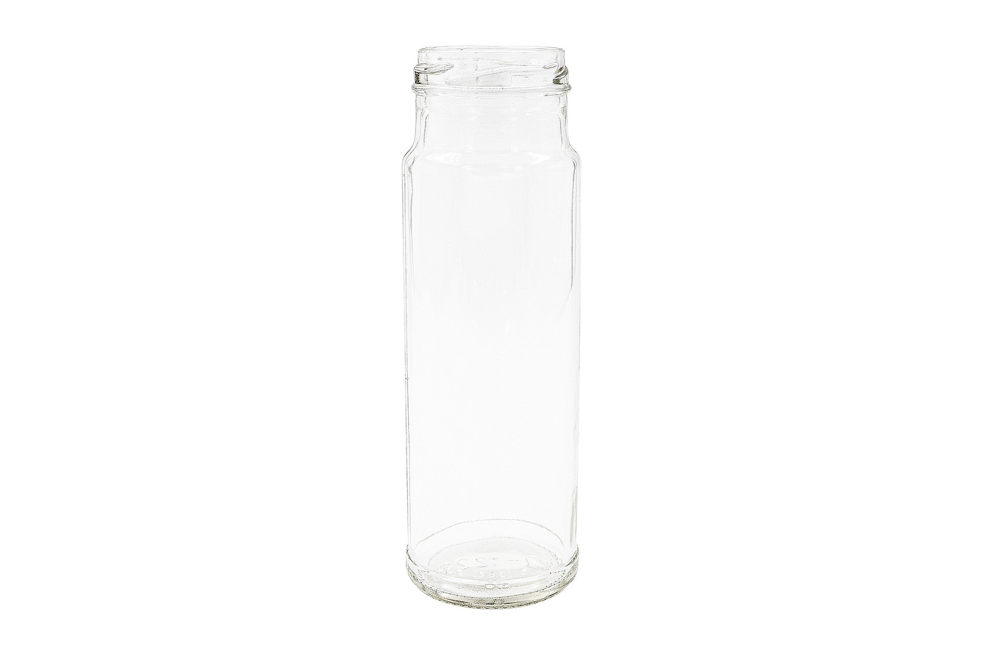 250 ML CLEAR FLINT GLASS ROUND TOWER JAR 48 MM TW (12) - JP – Richards ...